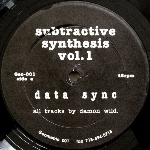 SUBTRACTIVE SYNTHESIS VOL. 1 – T.E.Q レコードショップ