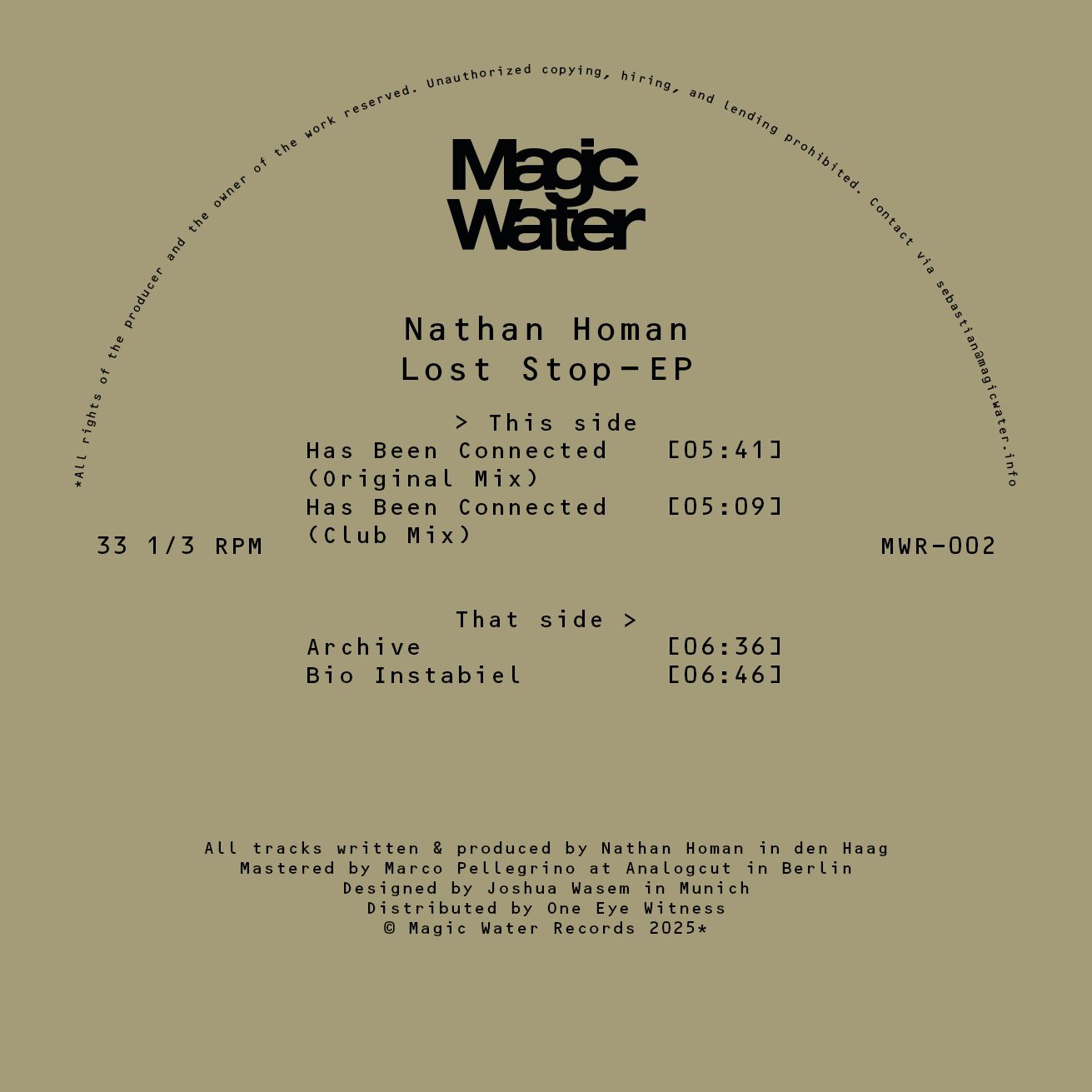 Lost Stop - EP – T.E.Q レコードショップ
